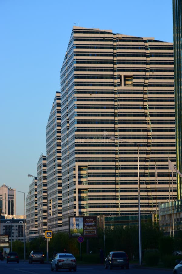 Modern Buildings of Original Form in Astana Editorial Photography ...
