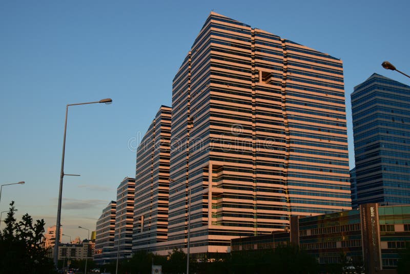 Modern Buildings of Original Form in Astana Editorial Stock Photo ...