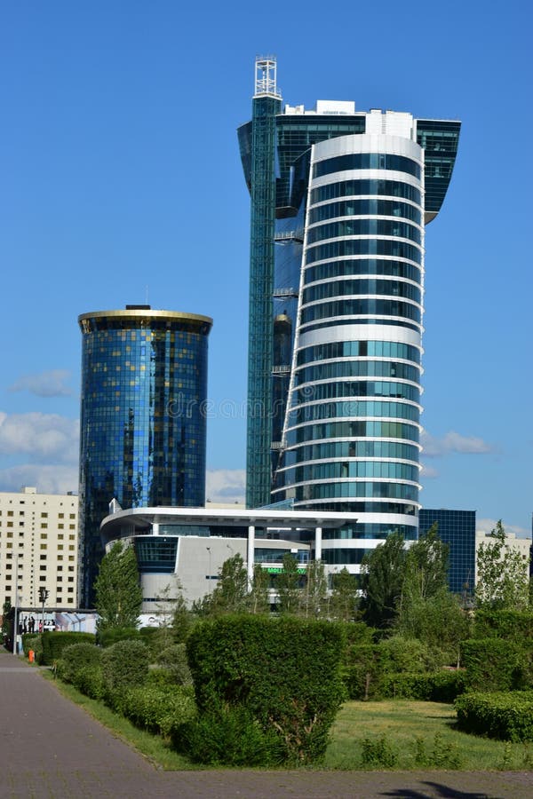 Modern Buildings of Original Form in Astana Editorial Photo - Image of ...