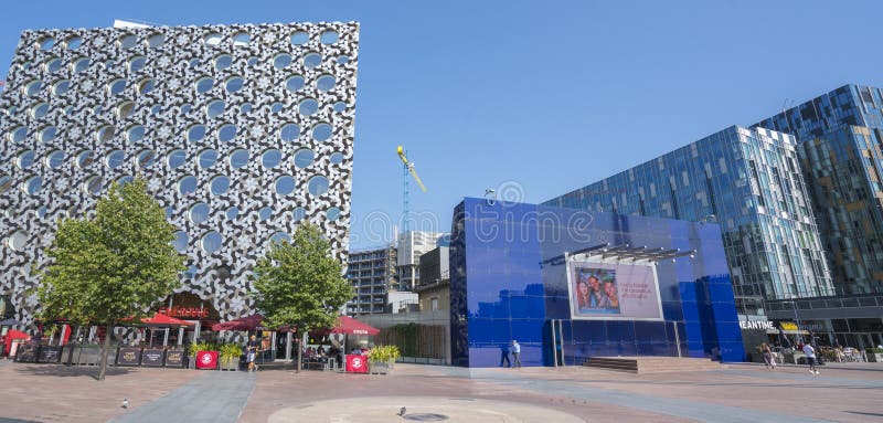 Modern Buildings at Peninsula Square North Greenwich - LONDON, ENGLAND ...