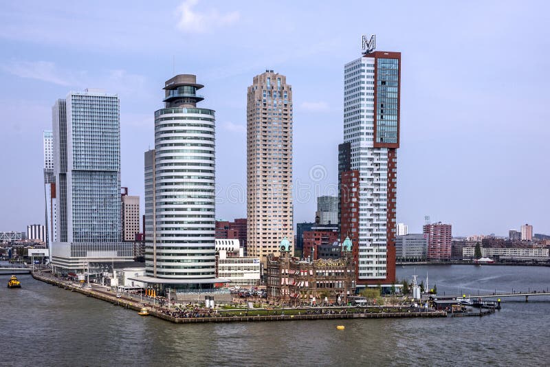 Modern Buildings in Rotterdam, Netherlands Editorial Photo - Image of ...