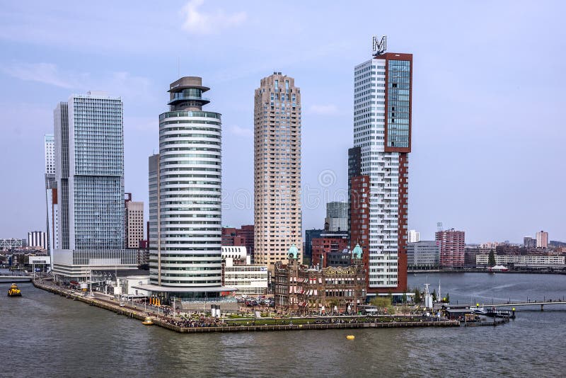 Modern Buildings in Rotterdam, Netherlands Editorial Photo - Image of ...