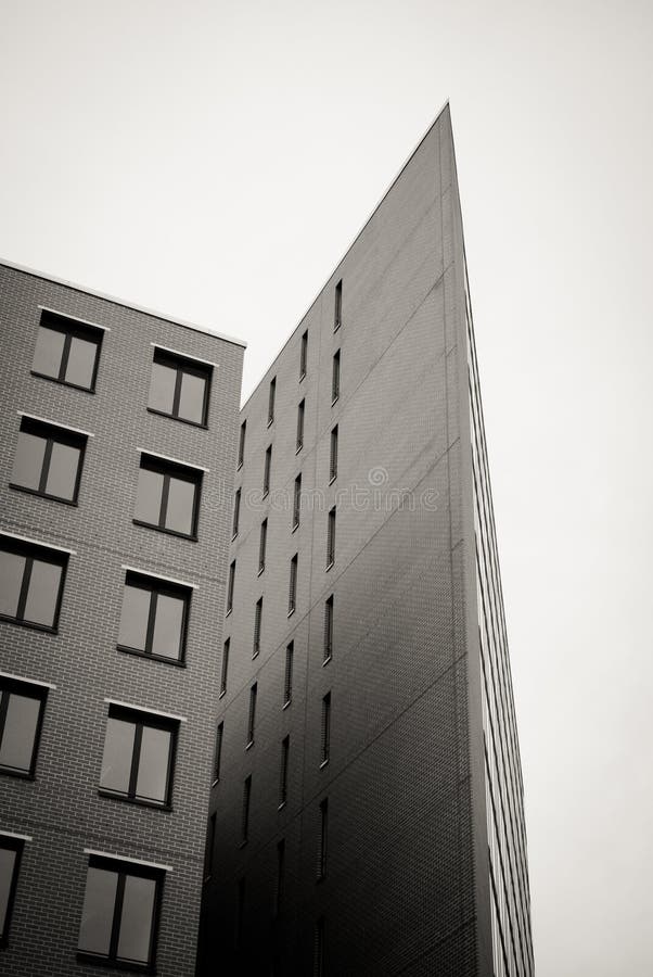 Modern Buildings Shape on the Sky Stock Image - Image of corner, lines ...