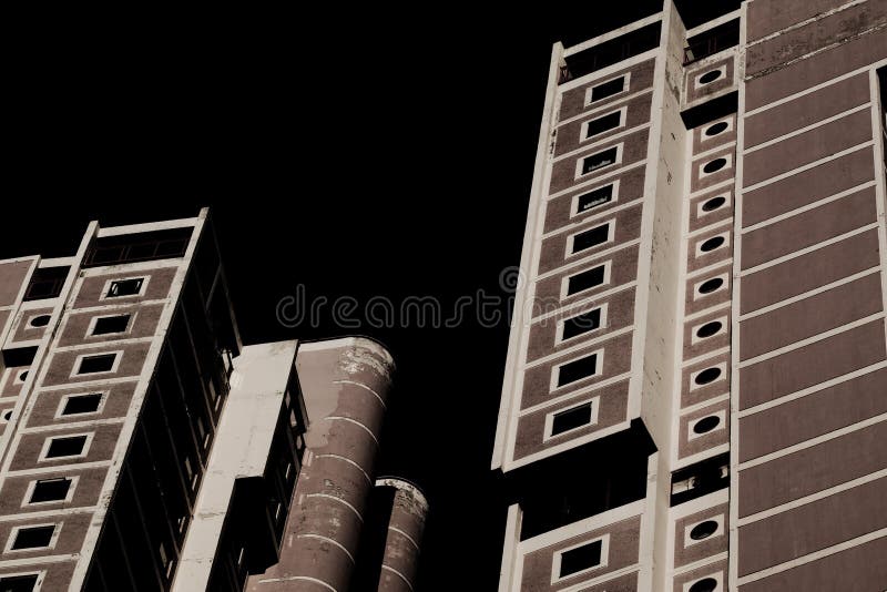 Modern buildings 2 towers stock photo. Image of gigantic - 58844730