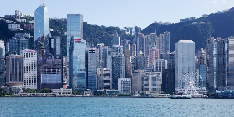 Modern Buildings at the Waterfront of Hong Kong Editorial Stock Photo ...