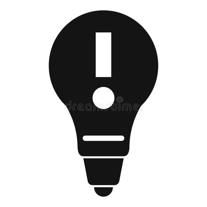Modern Bulb Idea Icon, Simple Style Stock Vector - Illustration of ...