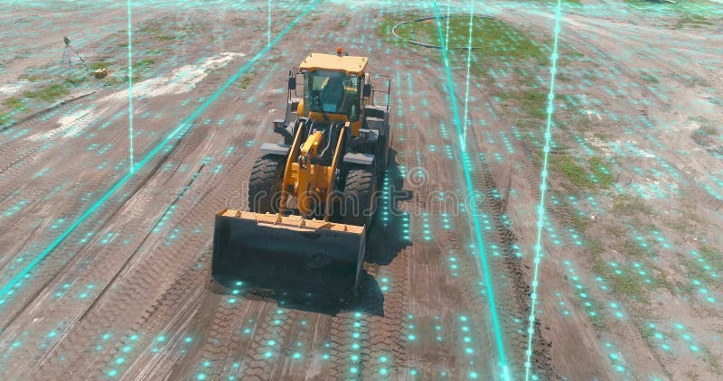 Modern Bulldozer, Modern Technology Visualization. Modern Bulldozer on ...