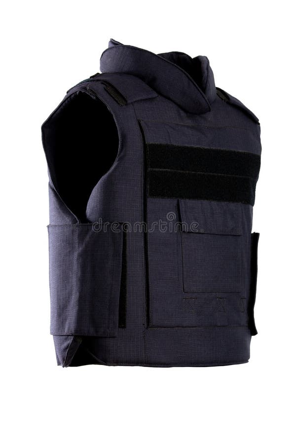 Modern Bulletproof Vest Isolated on a White Background Stock Image ...