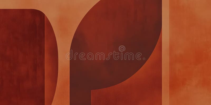 A Modern Burnt Orange Abstract Background with Layered Geometric Shapes ...
