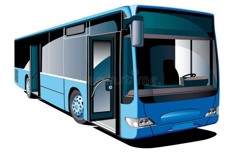 Modern Bus stock vector. Image of vehicle, modern, icon - 14248029