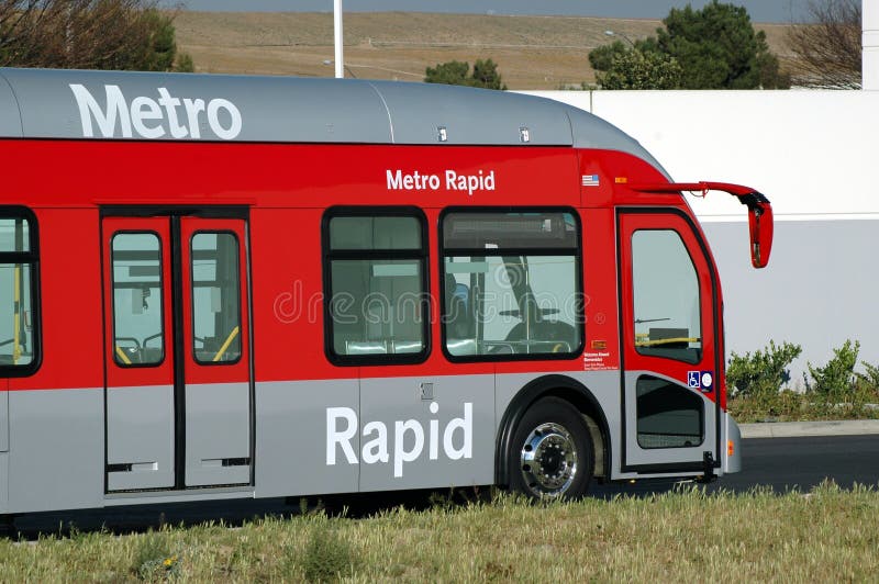 Modern Bus stock image. Image of clean, metropolitan, angeles - 512409