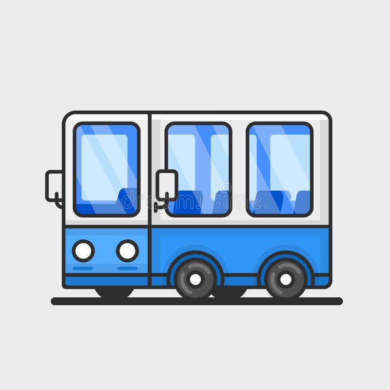 Modern Bus Icon. Flat Design Stock Vector - Illustration of design ...
