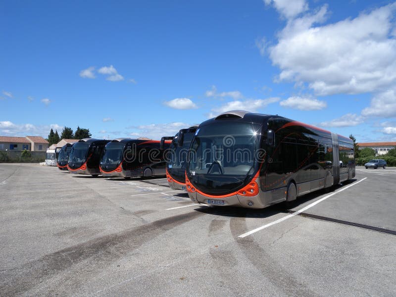 Modern bus editorial photo. Image of transport, long - 43460911