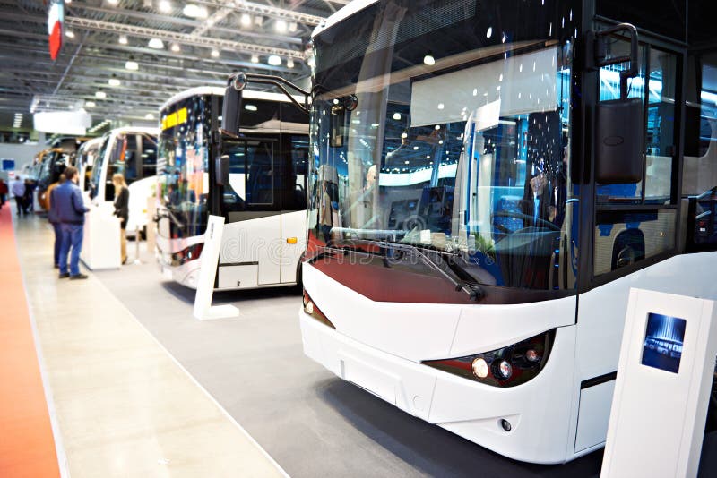 Bus exhibition editorial photography. Image of transport - 131387382