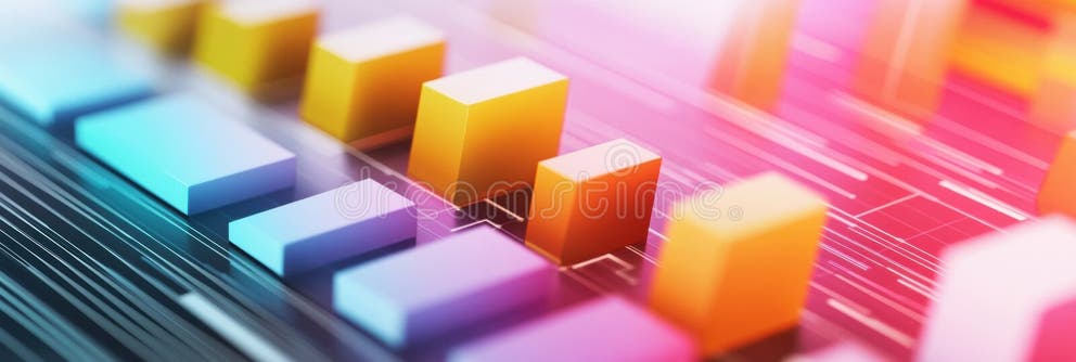 Modern Business Analytics Background Featuring Vibrant Bar Charts and Financial Data for Dynamic ...