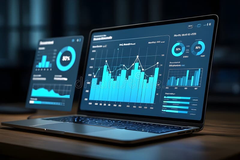 Modern Business Analytics Dashboard Interface Stock Illustration ...