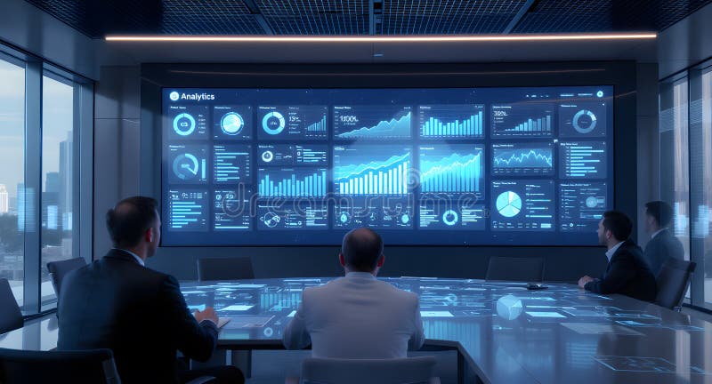 Modern Business Analytics Dashboard Stock Illustration - Illustration ...