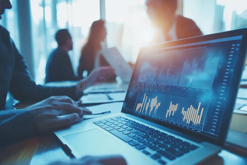 Modern Business Analytics Presentation Stock Illustration ...