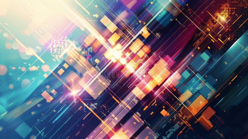 Modern Business Background with a Complex Layout Pattern. Stock ...