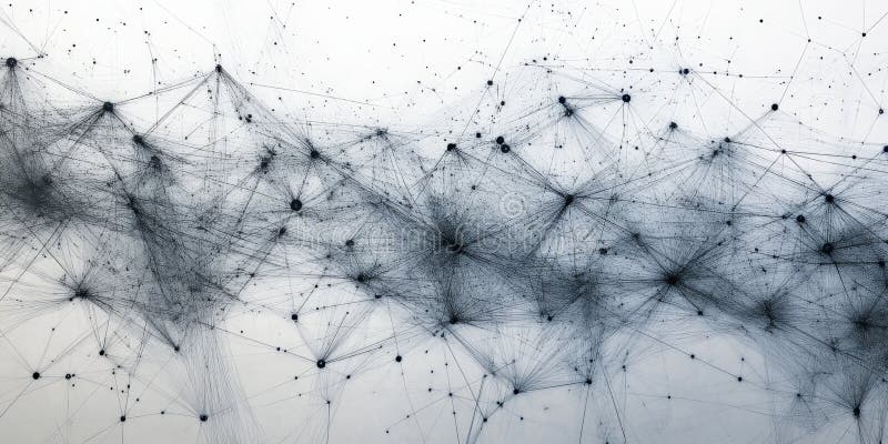 A Modern Business Background with a Grid of Interconnected Nodes and ...