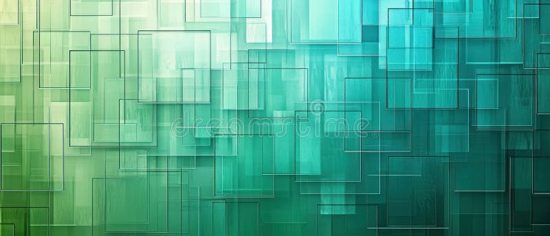 Modern Business Background with Layered Translucent Rectangles in Green ...