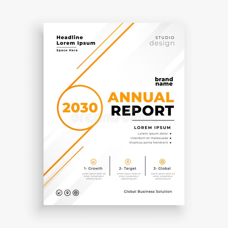 Modern Business Booklet Template for Annual Report Presentation Stock ...