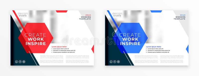 Modern Business Brochure Template with Professional Document Stock ...