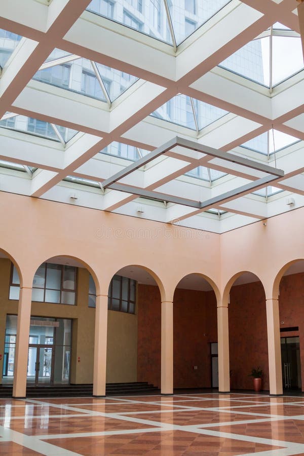 Modern Business Building Hall Stock Photo - Image of arch, window: 28403330