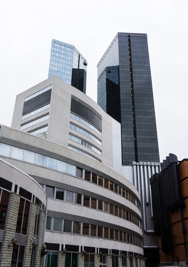 Modern Business Building in Tallinn. Skyscraper in City Stock Image ...