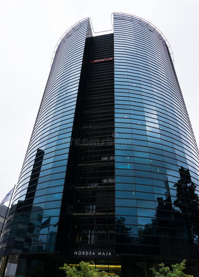 Modern Business Building in Tallinn. Skyscraper in City Editorial Stock ...