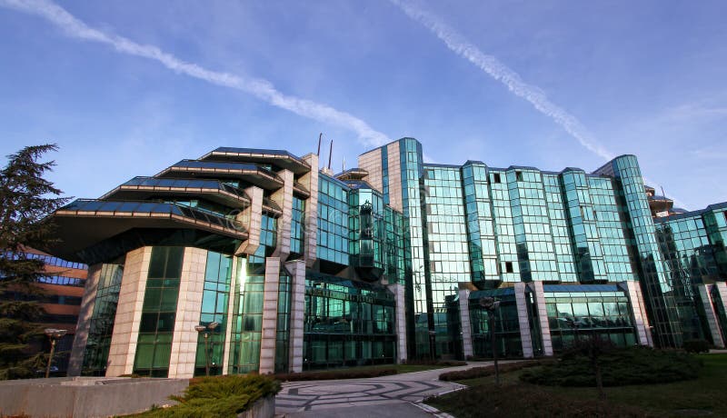 Modern business buildings stock image. Image of business - 31486389