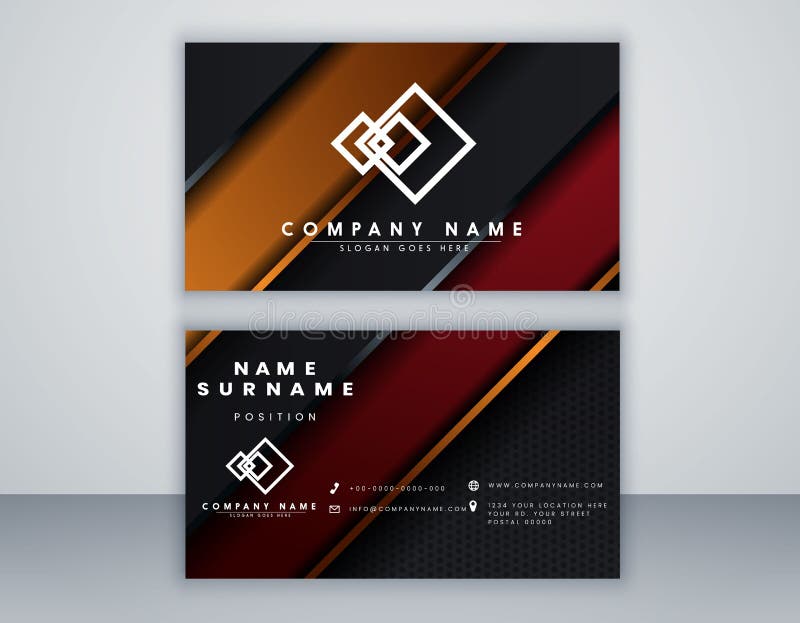Business Card Template Concept Design Modern Editorial Photography ...