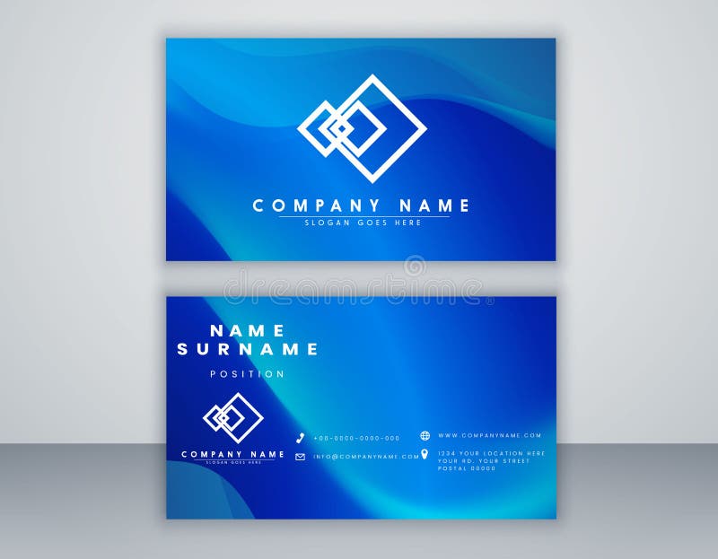 Business Card Template Concept Design Modern Editorial Photo ...