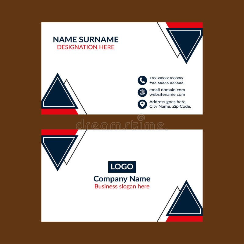 Modern Business Card Design. Creative Layout Display for Promotion ...