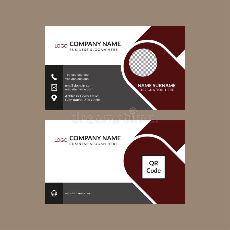 Modern Business Card Design. Creative Template Display for Promotional ...
