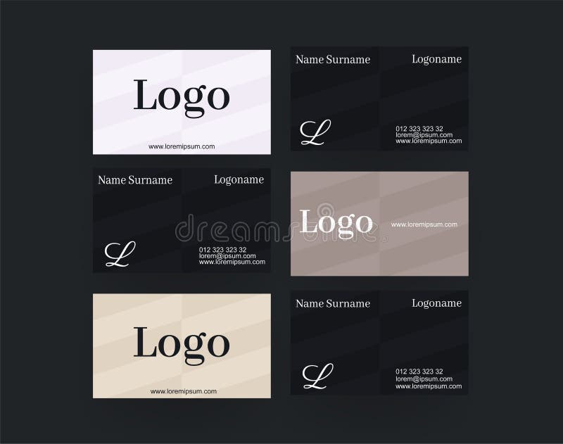 Modern Business Card Design. Minimalistic Business Card Template, Front ...