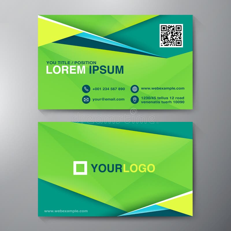 Modern Business Card Design Template Stock Illustrations – 897,115 ...