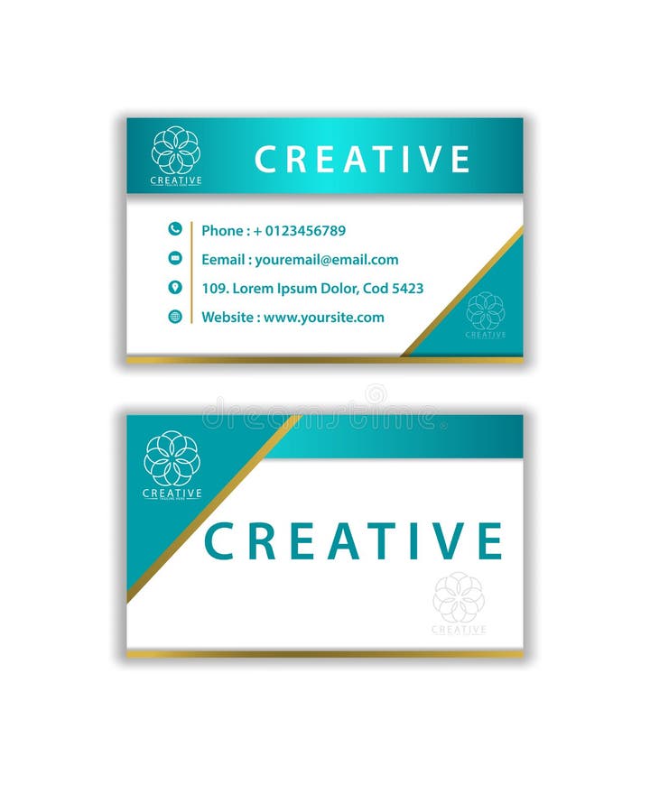 Modern Business Card Template Design. Abstract. Two-sided Backgrounds ...