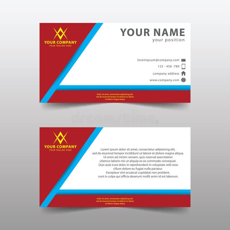Modern Business Card Template, Modern Simple Business Card Set Stock ...