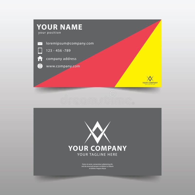 Modern Business Card Template, Modern Simple Business Card Set Stock ...
