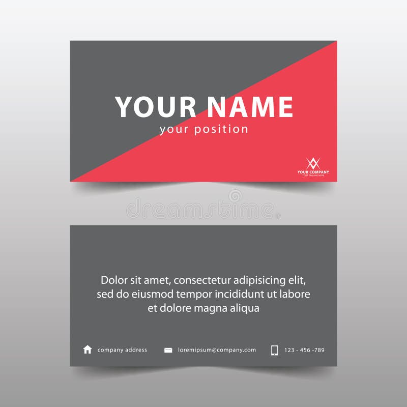 Modern Business Card Template, Modern Simple Business Card Set Stock ...