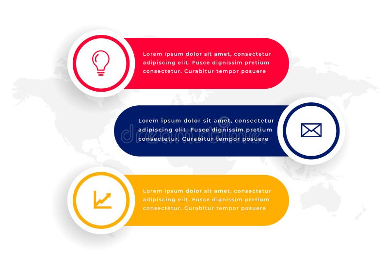Modern Business Category Timeline Banner with Easy 3-step Stock Vector ...