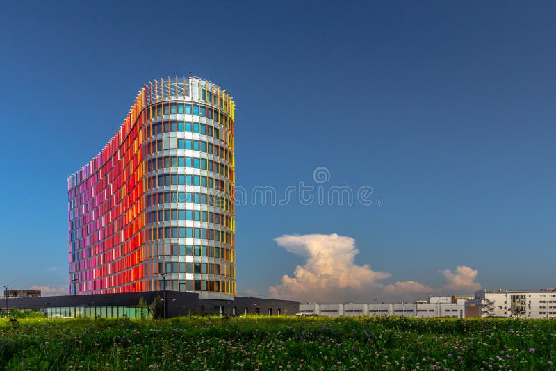 Modern business center stock image. Image of business - 80025601