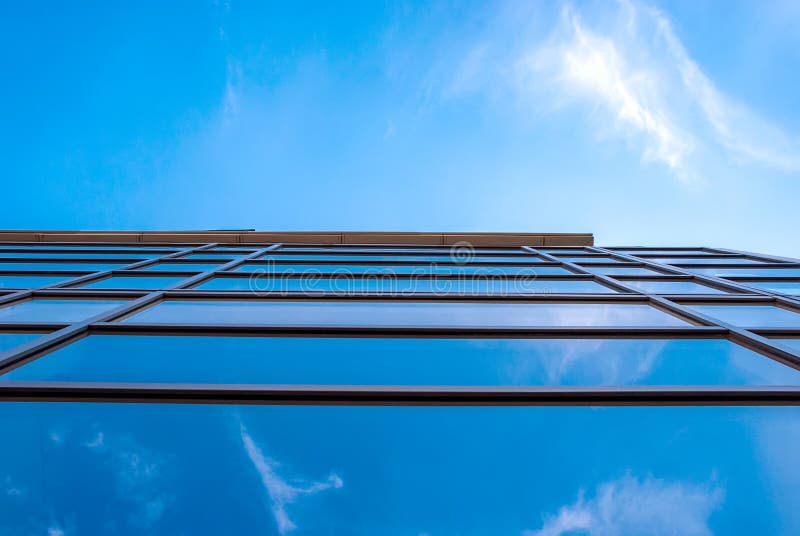 Modern Business Center. Fully Glass Buildings. Stock Image - Image of ...