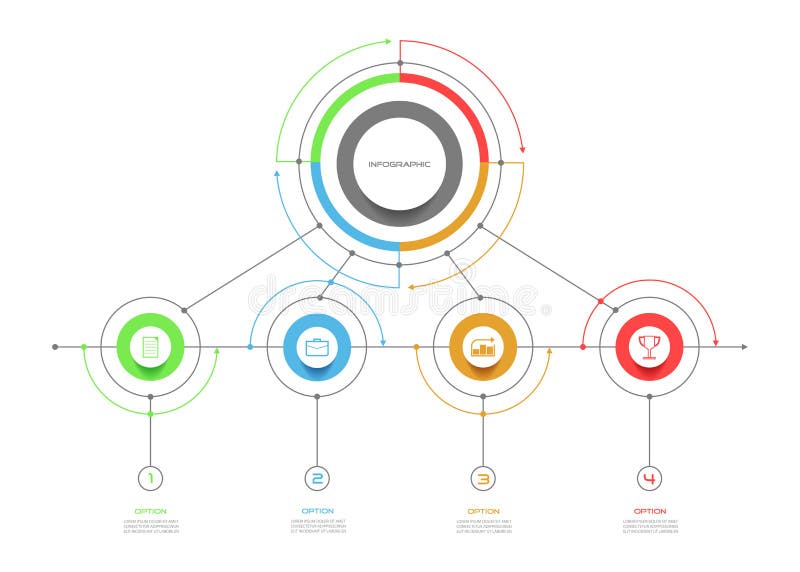 Business Circle Infographic Diagram Stock Vector - Illustration of ...