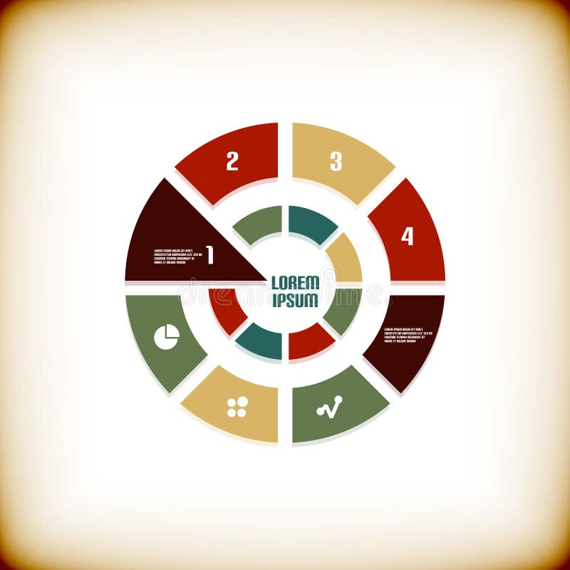 Modern Business Circle Infographics Stock Vector - Illustration of ...