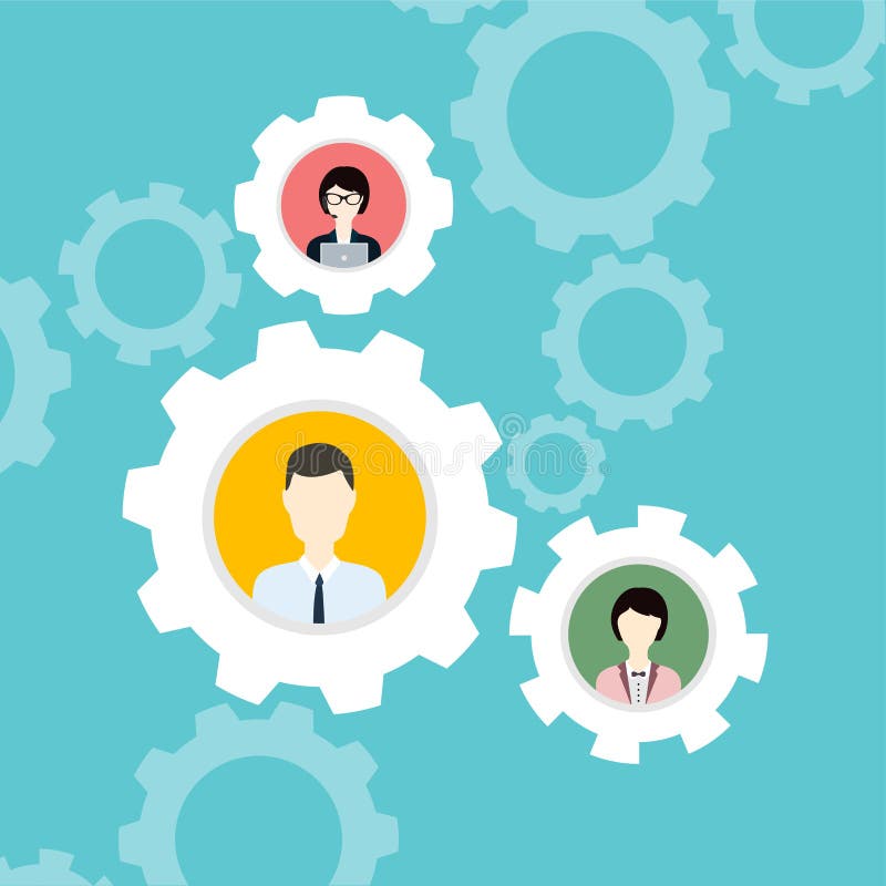 Project team avatars stock vector. Illustration of manager - 44291228