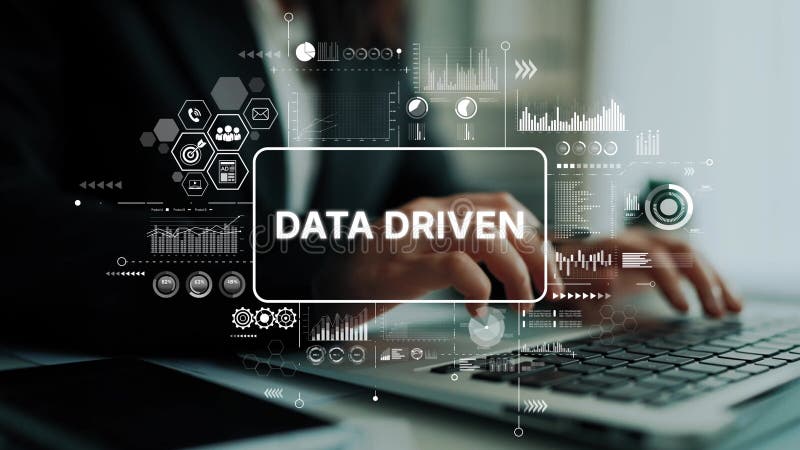Modern Business Concept Illustrating Data Driven Decision Making with ...