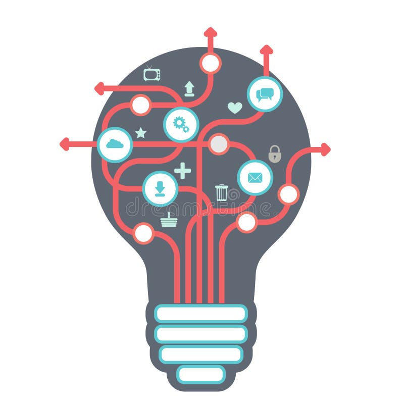 Many Solutions To A Problem Stock Illustration - Illustration of answer ...