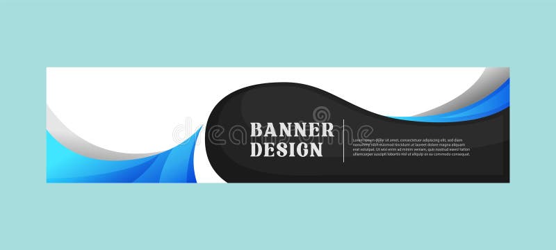 Modern Business and Corporate Horizontal Abstract Banner Template ...